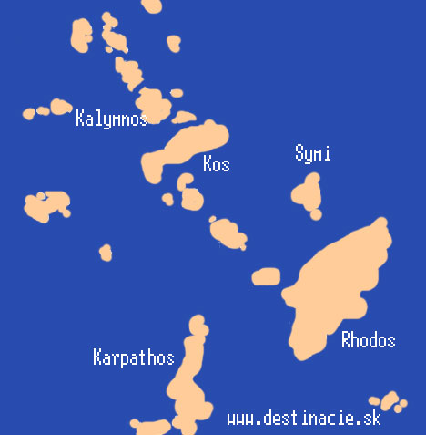 Grécko mapa dovolenka 2018